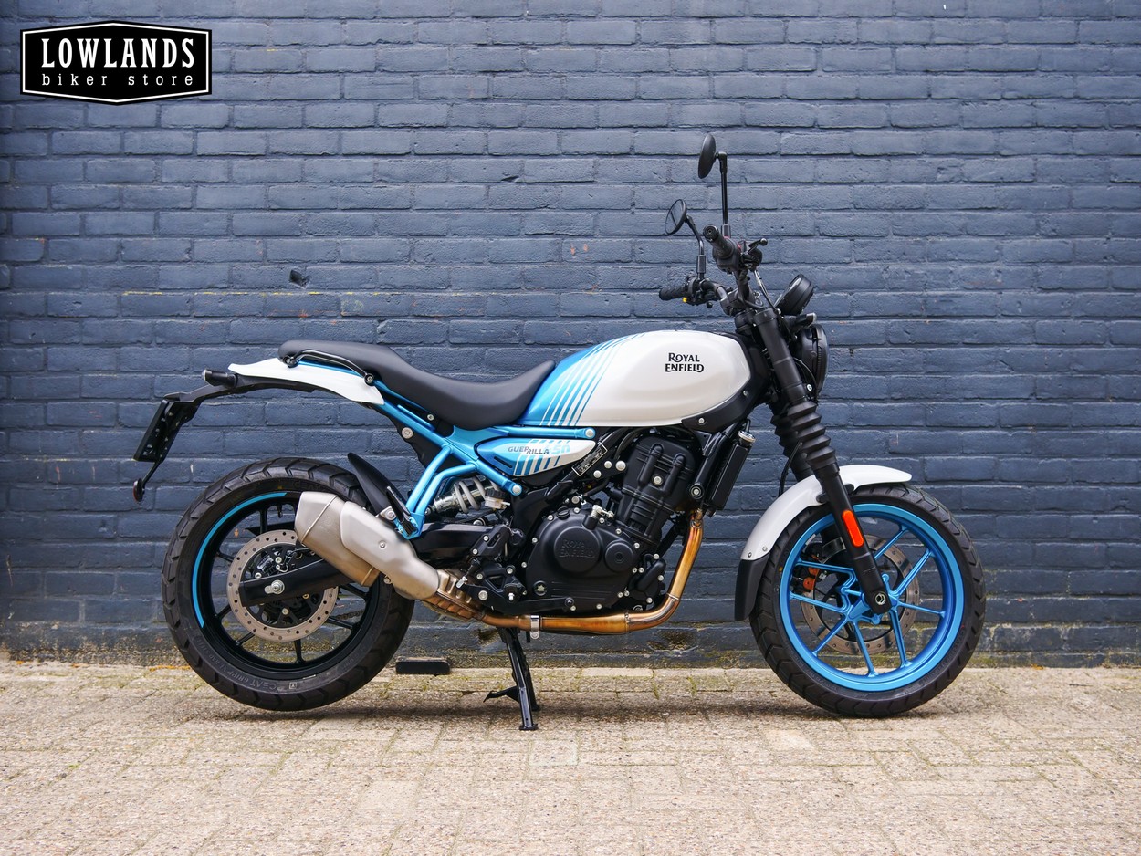 Te Koop: ROYAL-ENFIELD Guerrilla 450 Brava Blue - BikeNet